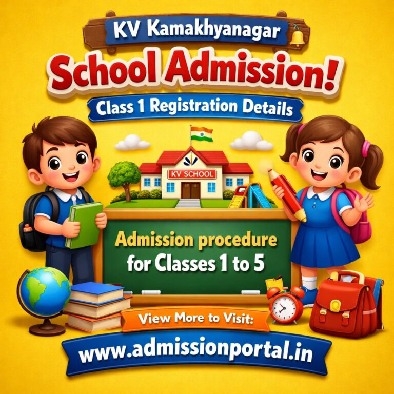 KV Kamakhyanagar School Admission 2026-27 | Class 1 Registration ...